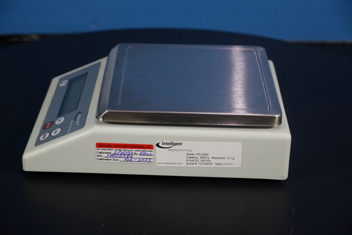 Intelligent Weighing Technology PD-3000 Balance - Laboratory Instrument ...